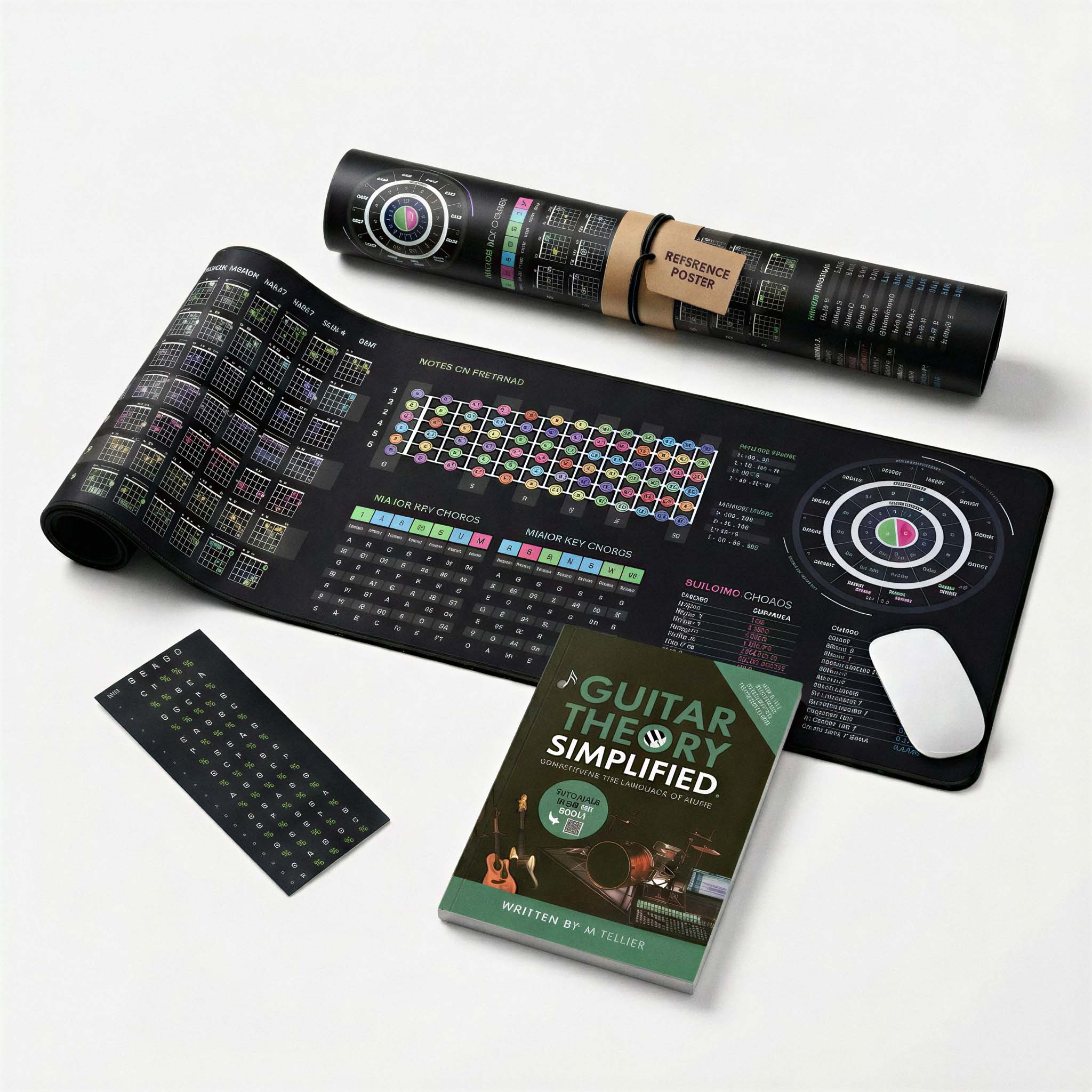 Guitar Mastery Bundle | Theory Book, Stickers & Mousepad – Musiciangoods