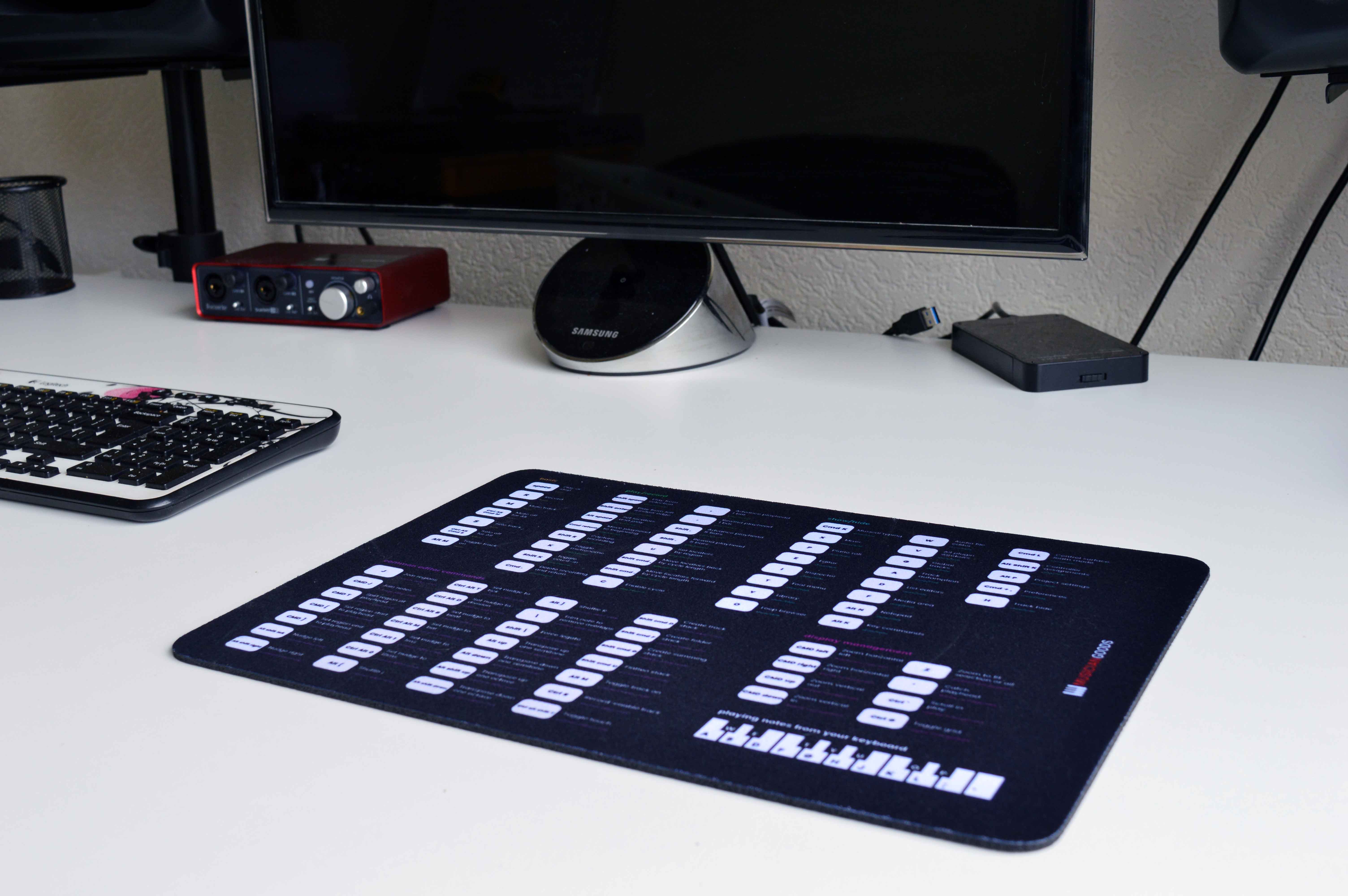 DAW Shortcut Mousepads | Musiciangoods