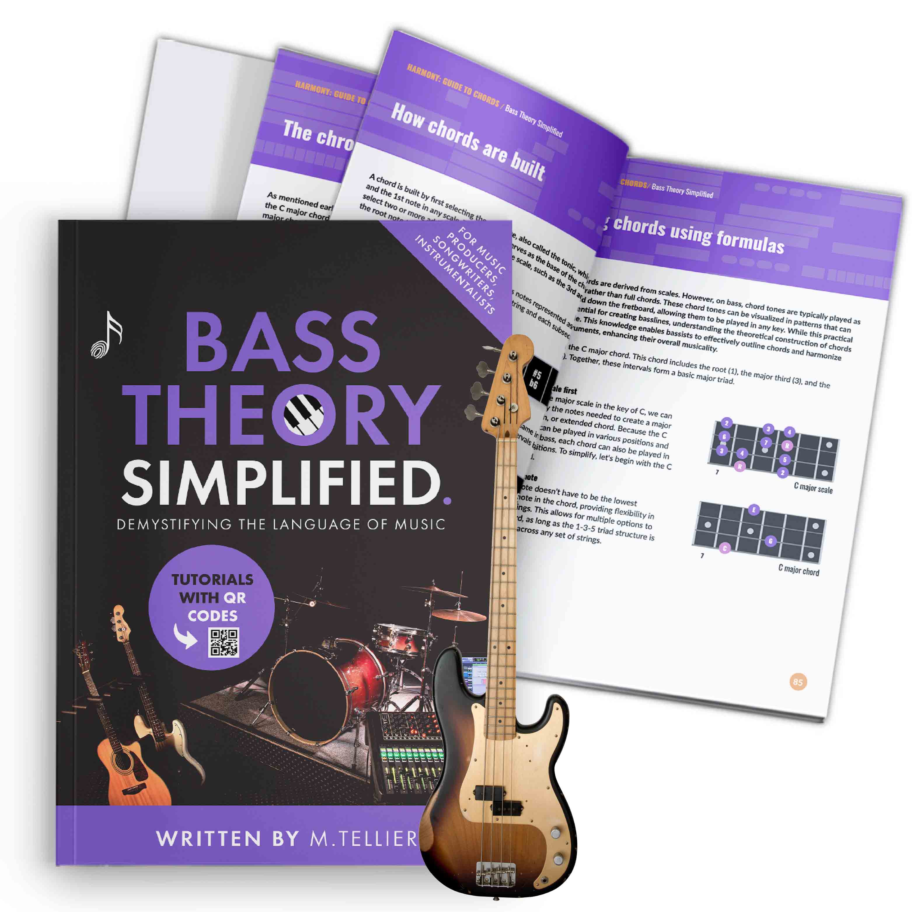 Bass Guitar Theory Made Simple | Notes on Bass Guitar Neck Book